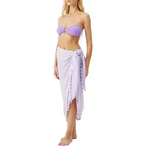 Melissa Odabash Tassel Cover-Up Pareo Lavender