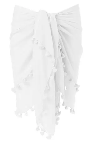 Melissa Odabash Tassel Cover-up Pareo - White