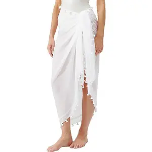 Melissa Odabash Tassel Cover-Up Pareo White