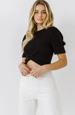 Endless Rose Twist Front Crop Top
