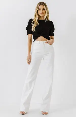 Endless Rose Twist Front Crop Top