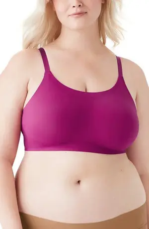 TRUE & CO True Body Lift Scoop Neck Bra Purple Thistle