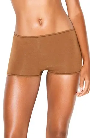 SKIMS Stretch Cotton Jersey Boyshorts Chai