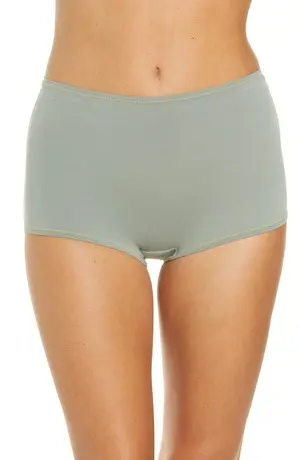 SKIMS Stretch Cotton Jersey Boyshorts Mineral