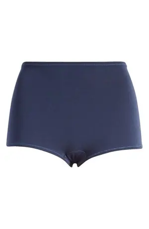 SKIMS Stretch Cotton Jersey Boyshorts Navy
