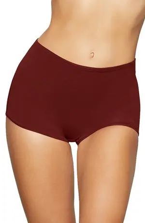 SKIMS Stretch Cotton Jersey Boyshorts Sangria