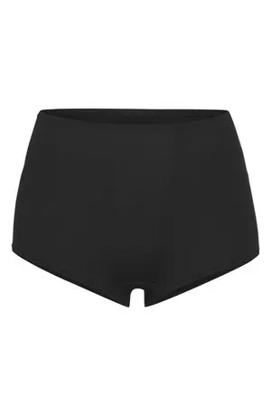 SKIMS Stretch Cotton Jersey Boyshorts Soot