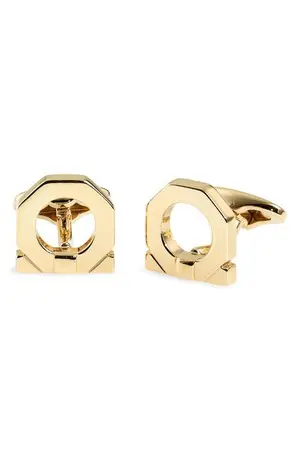 FERRAGAMO Salvatore Gancio Cuff Links Gold