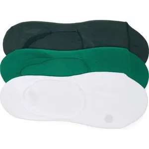 Zella Assorted 3-pack No-show Sock Liners - Green Glade