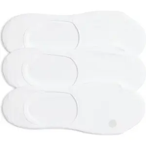 Zella Assorted 3-pack No-show Sock Liners - White