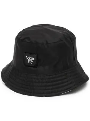 MORE JOY Logo-patch Bucket Hat - Black