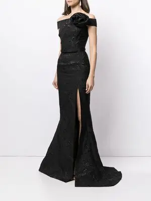 SAIID KOBEISY Off-shoulder Maxi Dress