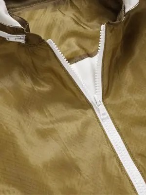 DOUBLE ELEVEN Panelled Nylon-ripstop Hooded Jacket