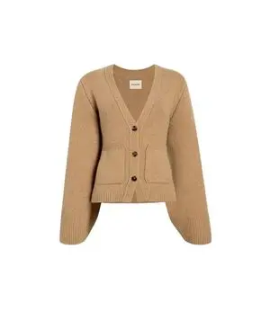 Khaite Scarlet Cashmere Cardigan Camel