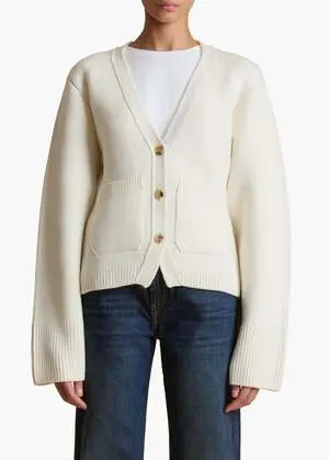 Khaite Scarlet Cardigan - Glaze