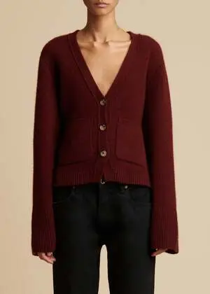 Khaite Scarlet Cashmere Cardigan Jam