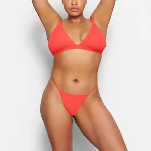 SKIMS Fits Everybody Triangle Bralette Nectarine