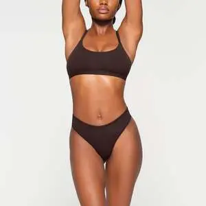 SKIMS Thong | Medium Neutral | 2xs | Fits Everybody Espresso