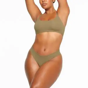SKIMS Thong | Medium Neutral | 2xs | Fits Everybody Khaki