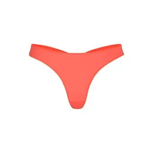 SKIMS Thong | Medium Neutral | 2xs | Fits Everybody Neon Coral