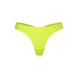 SKIMS Thong | Medium Neutral | 2xs | Fits Everybody Neon Lime
