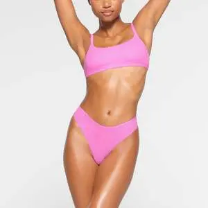 SKIMS Thong | Medium Neutral | 2xs | Fits Everybody Neon Orchid