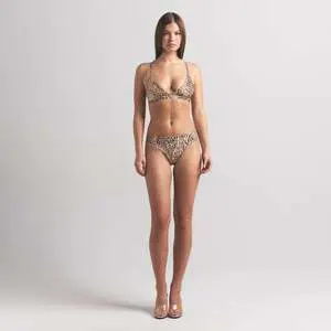 SKIMS Fits Everybody Thong - Sand Multi Animal