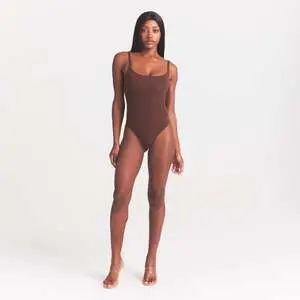 SKIMS Square Neck Bodysuit - Cocoa