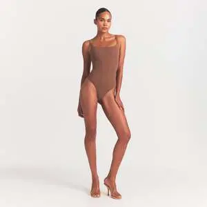 SKIMS Square Neck Bodysuit - Jasper