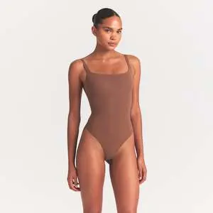 SKIMS Square Neck Bodysuit - Jasper