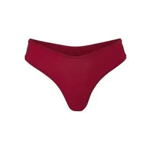 SKIMS Dipped Thong | Green | 2xs | Cotton Jersey Brick