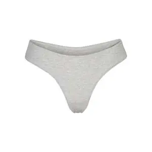 SKIMS Dipped Thong | Green | 2xs | Cotton Jersey Gray