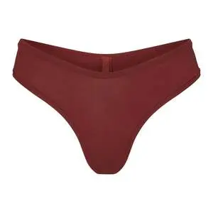SKIMS Dipped Thong | Green | 2xs | Cotton Jersey Sangria