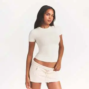 SKIMS Cotton Jersey T-shirt - Bone