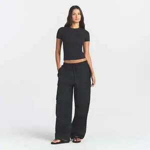 SKIMS Cotton Jersey T-shirt - Soot