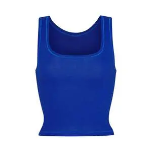 SKIMS SKIMS Cotton Rib Tank Cobalt