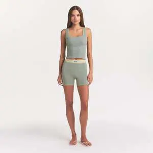 SKIMS Cotton Rib Tank - Mineral