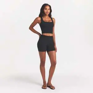 SKIMS Cotton Rib Tank - Soot