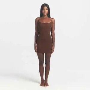 SKIMS Slip Dress | Deep Neutral | | Fits Everybody - Cocoa