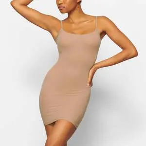 SKIMS Slip Dress | Deep Neutral | | Fits Everybody - Sienna