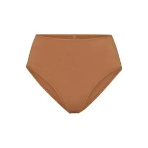 SKIMS Cotton Jersey Full Brief Brown