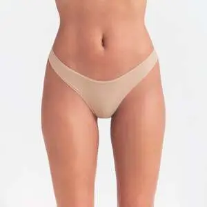 SKIMS Dipped Front Thong | Medium Neutral | | Fits Everybody - Clay