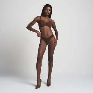 SKIMS Dipped Front Thong | Medium Neutral | | Fits Everybody - Cocoa