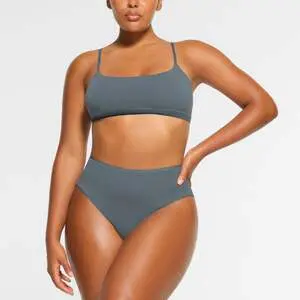 SKIMS Scoop Bralette | | | Cotton Jersey - Kyanite