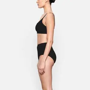 SKIMS Scoop Bralette | | | Cotton Jersey - Soot