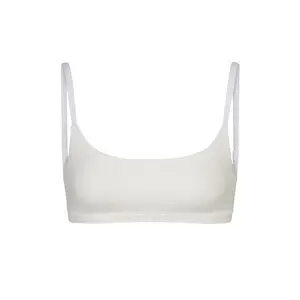 SKIMS Cotton Jersey Scoop Bralette White