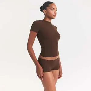 SKIMS Fits Everybody T-shirt - Cocoa