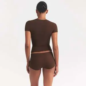 SKIMS Fits Everybody T-shirt - Cocoa