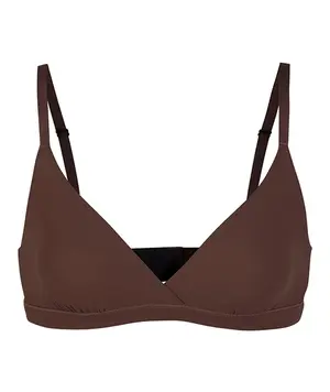 SKIMS Fits Everybody Crossover Bralette Brown
