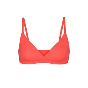 SKIMS Fits Everybody Crossover Bralette Neon Coral